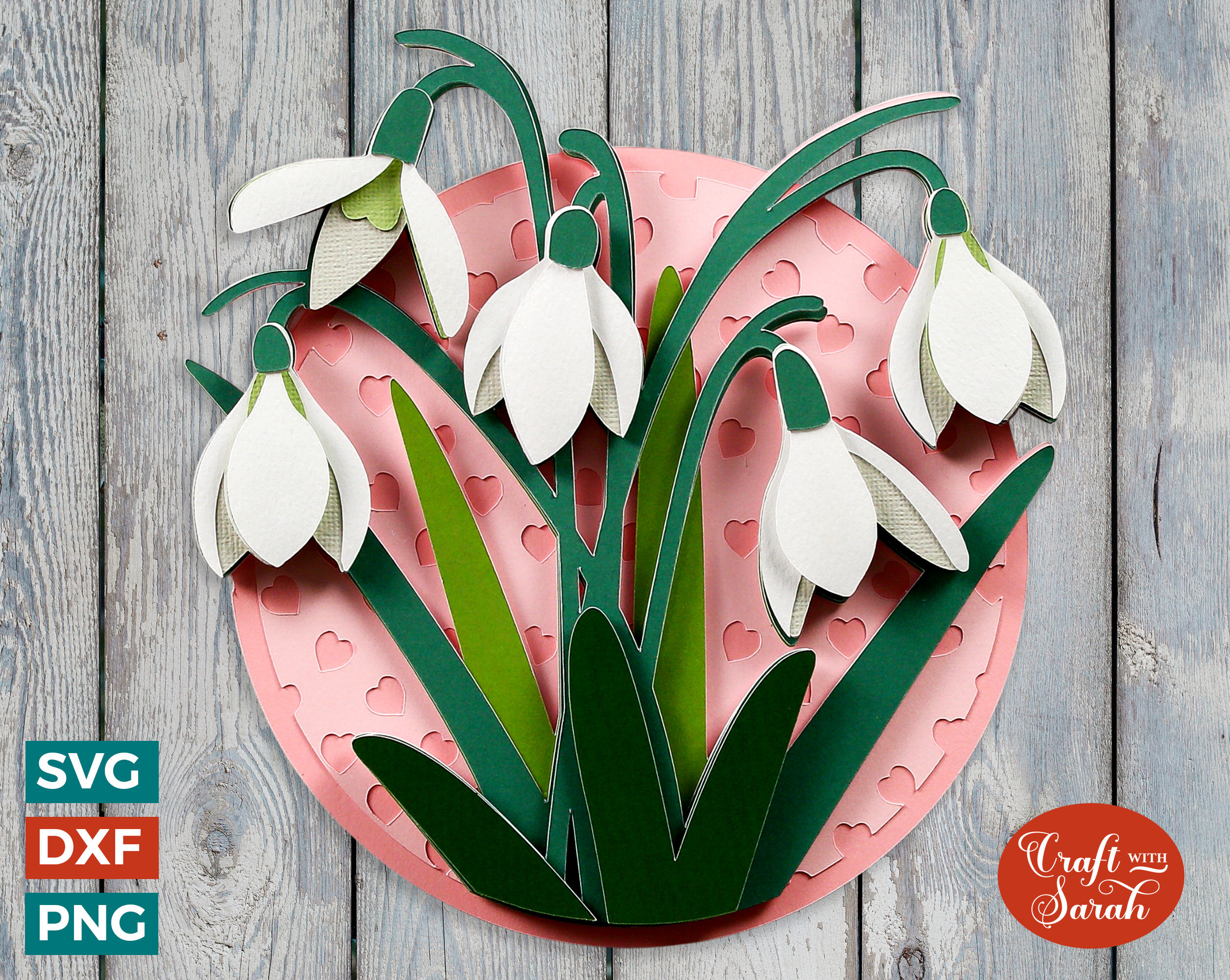 Snowdrops SVG File Layered Spring Snowdrop Flowers Cutting - Etsy