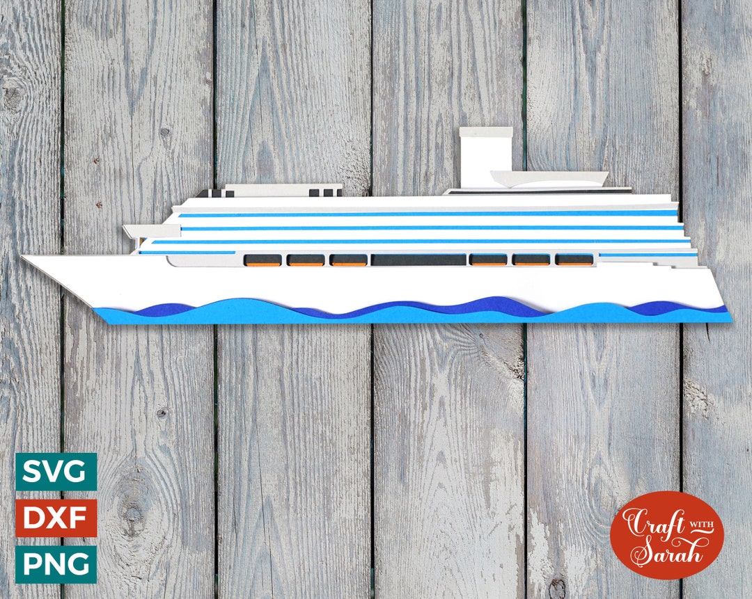 Cruise Ship SVG | Cruise Ship Layered SVG - Etsy