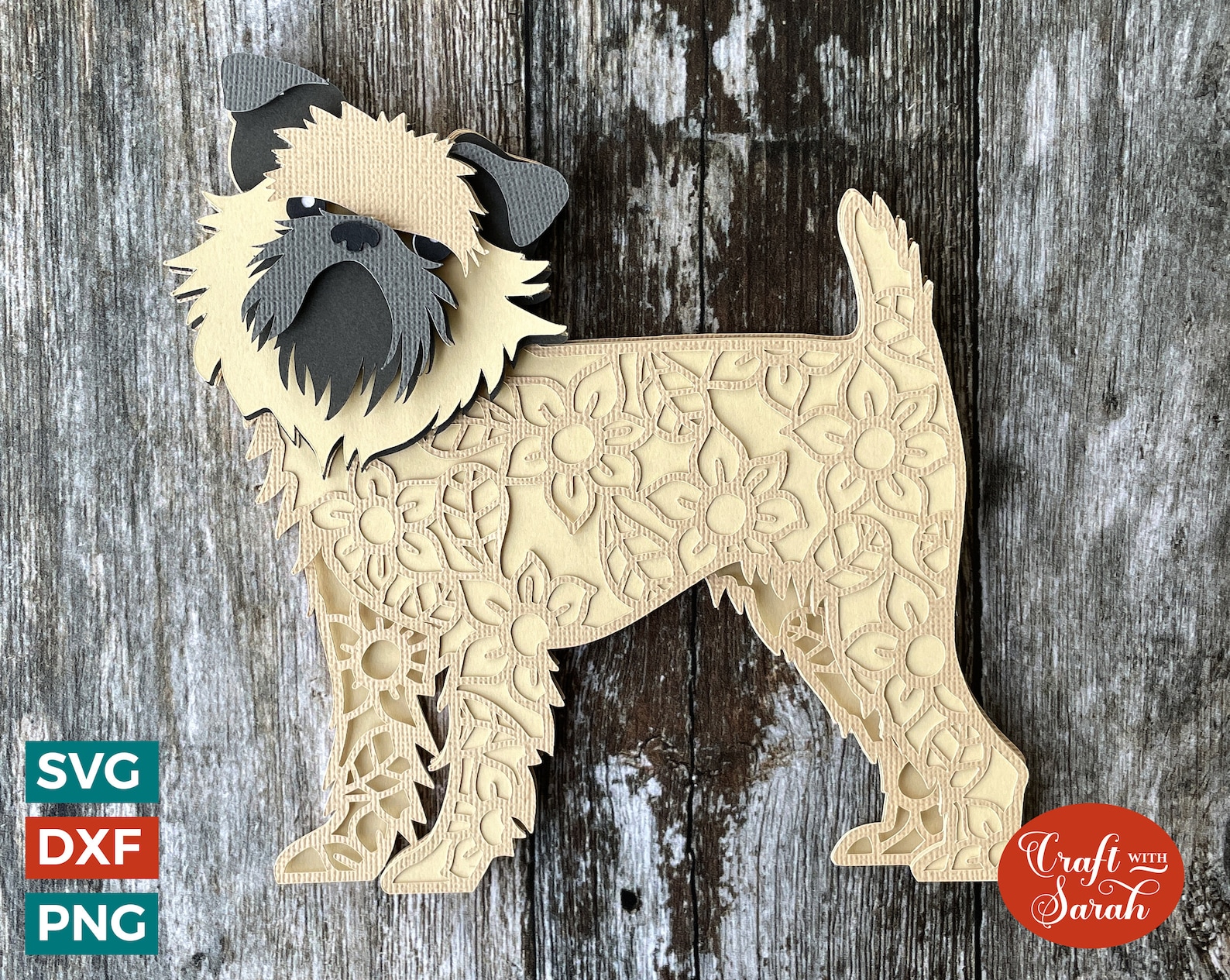Brussels Griffon SVG Layered Griffon Bruxellois Cutting File | Etsy