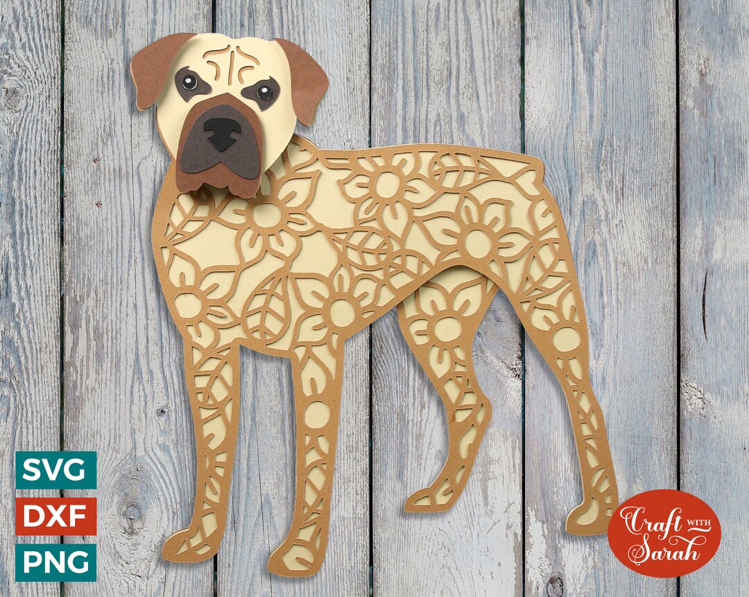 Boerboel SVG | Layered South African Boerboel Dog Cutting File - Etsy