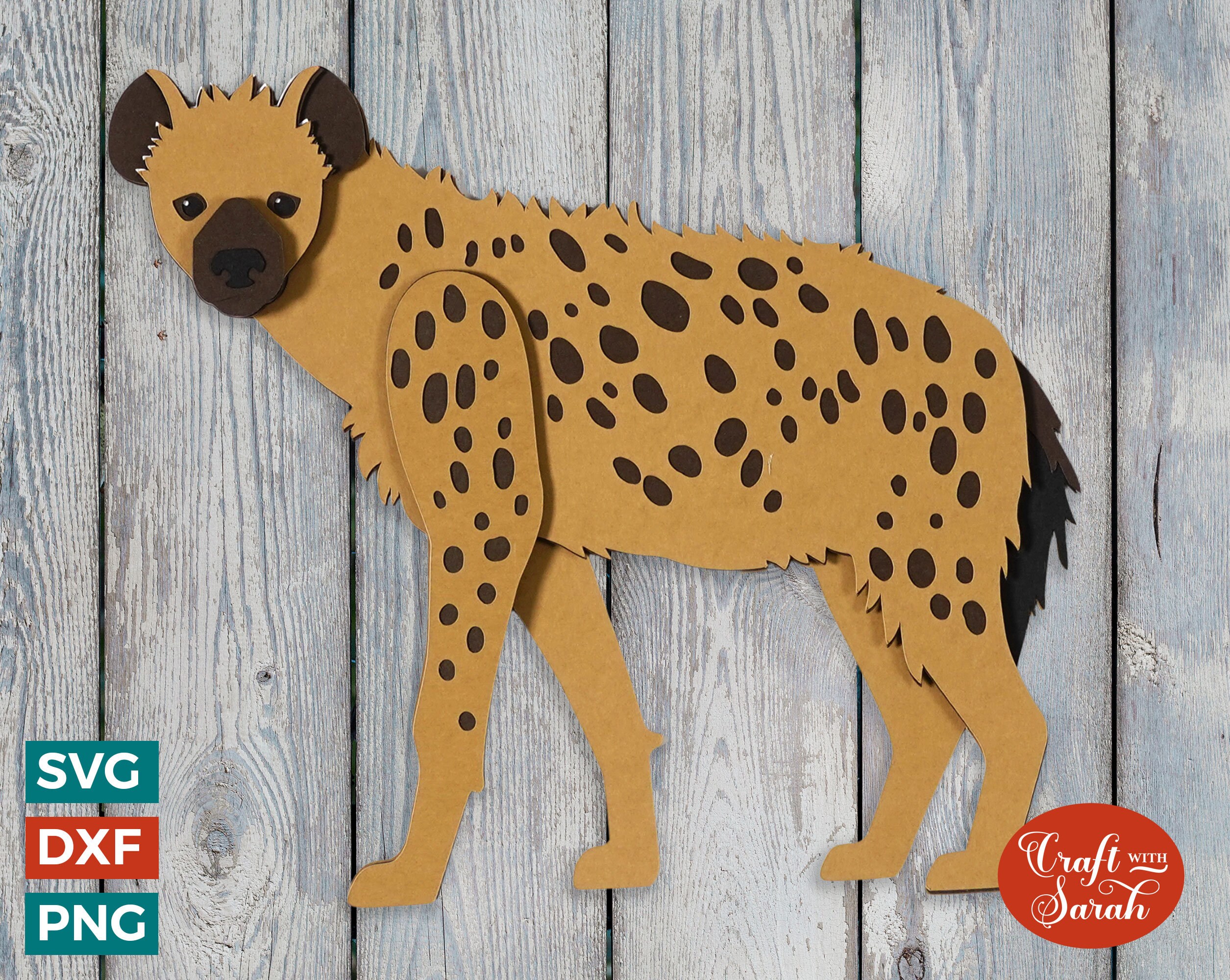 Hyena SVG | Layered Hyena Cutting File - Etsy UK