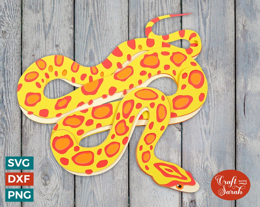 Corn Snake SVG | Layered Reptile Cut Files - Etsy