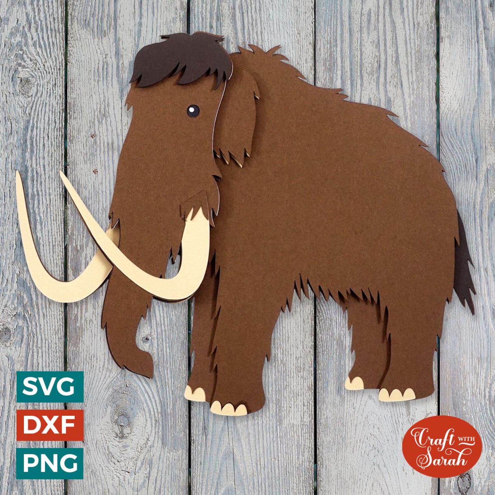 Woolly Mammoth SVG | Layered Mammoth Cutting File - Etsy