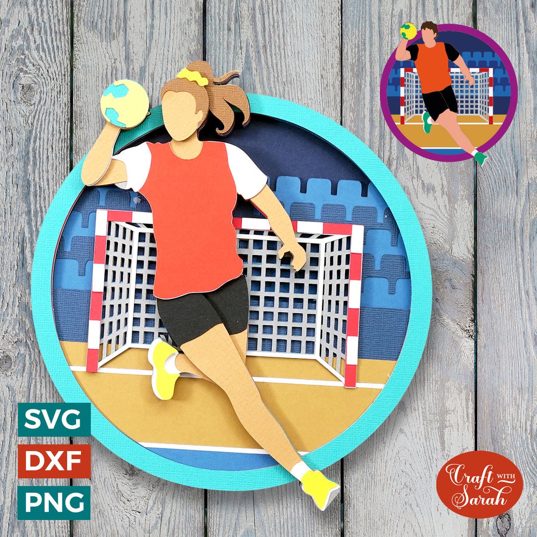 Handball SVG | Male & Female Handball Goal Cut Files - Etsy