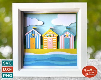 Beach Scene Shadow Box - Etsy