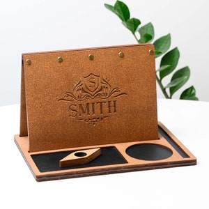 Personalized Wooden Book Stand Engraved Book Organizer, Custom Book ...