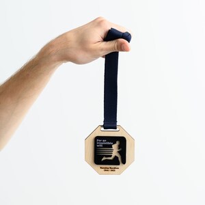 Personalized Wooden and Acrylic Medal Running Race Prizes, Wooden ...