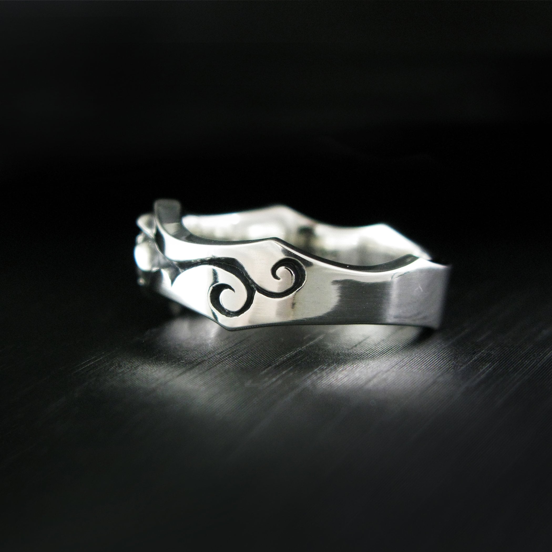 LunarB Ringlet Sterling Silver Ringsterlingworth Unisex | Etsy