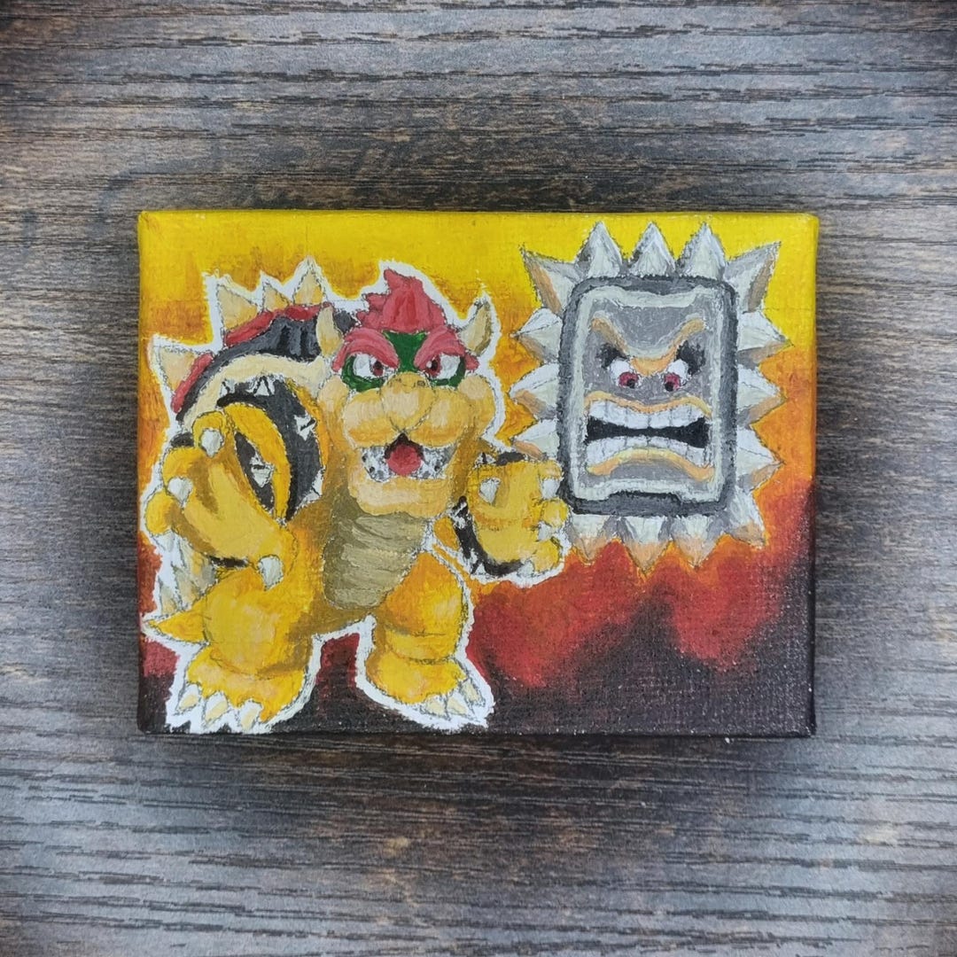Bowser Hand Painted Canvas - Etsy
