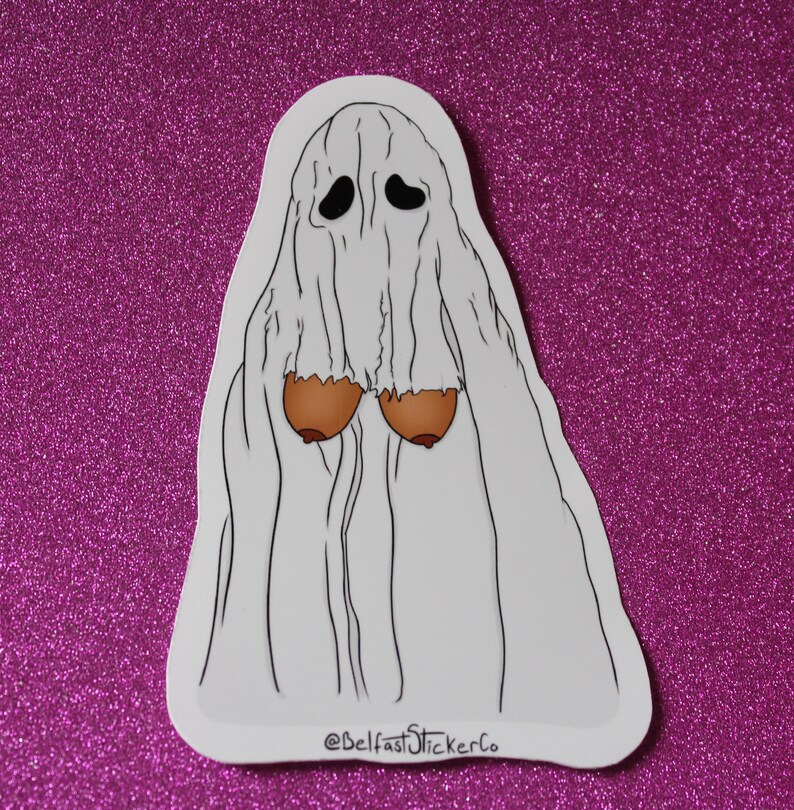Boo Bies Ghost Boobs Vinyl Sticker Halloween 2020 Etsy
