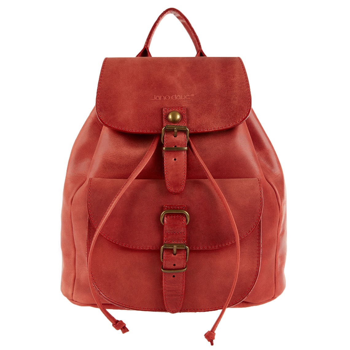 Genuine Leather Handmade Backpack Red Vintage Bag Leather - Etsy