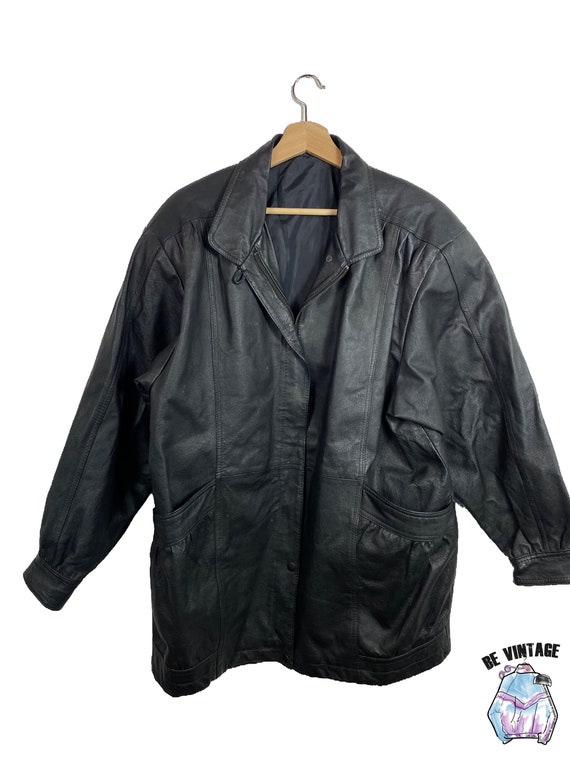 Vintage Leather Jacket / Leather Jacket / 80s / 90s - Gem