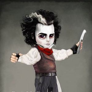 Sweeney Todd Art / Tim Burton Movie Poster - Etsy