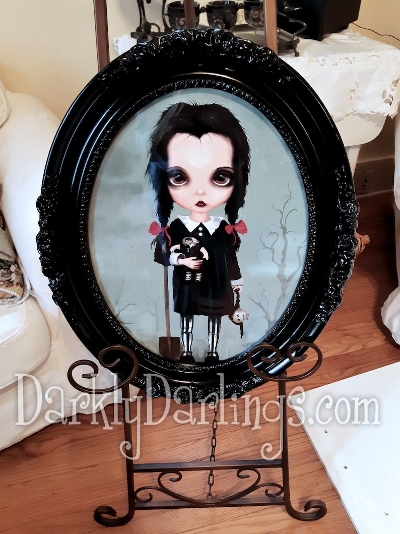 Cute Wednesday Addams Family Art / Goth Decor - Etsy Canada
