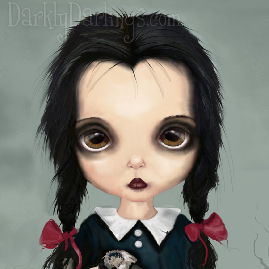 Cute Wednesday Addams Family Art / Goth Decor - Etsy Canada