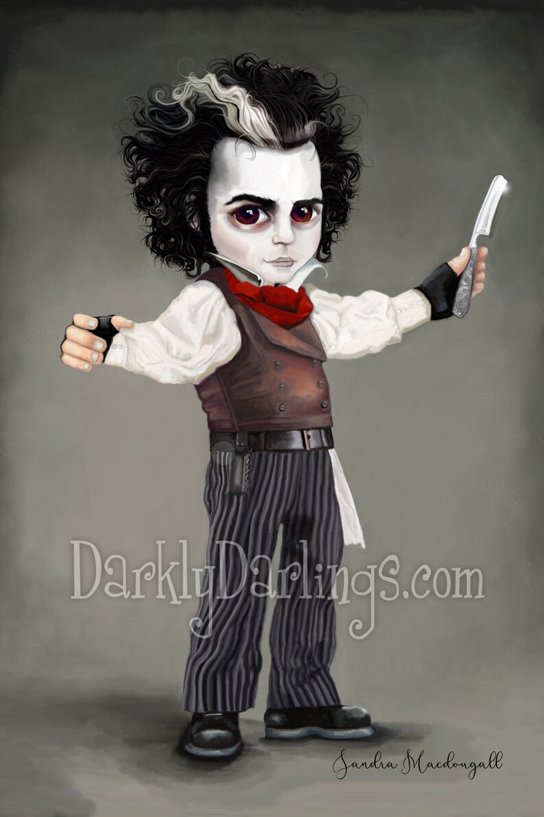 Sweeney Todd Art / Tim Burton Movie Poster - Etsy