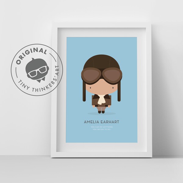 Amelia Earhart Art - Etsy