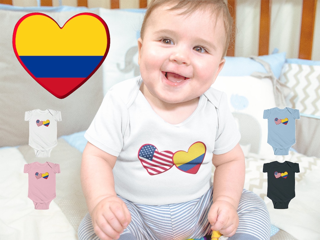 Colombia - Colombian and American Infant Bodysuit Baby Romper - Etsy