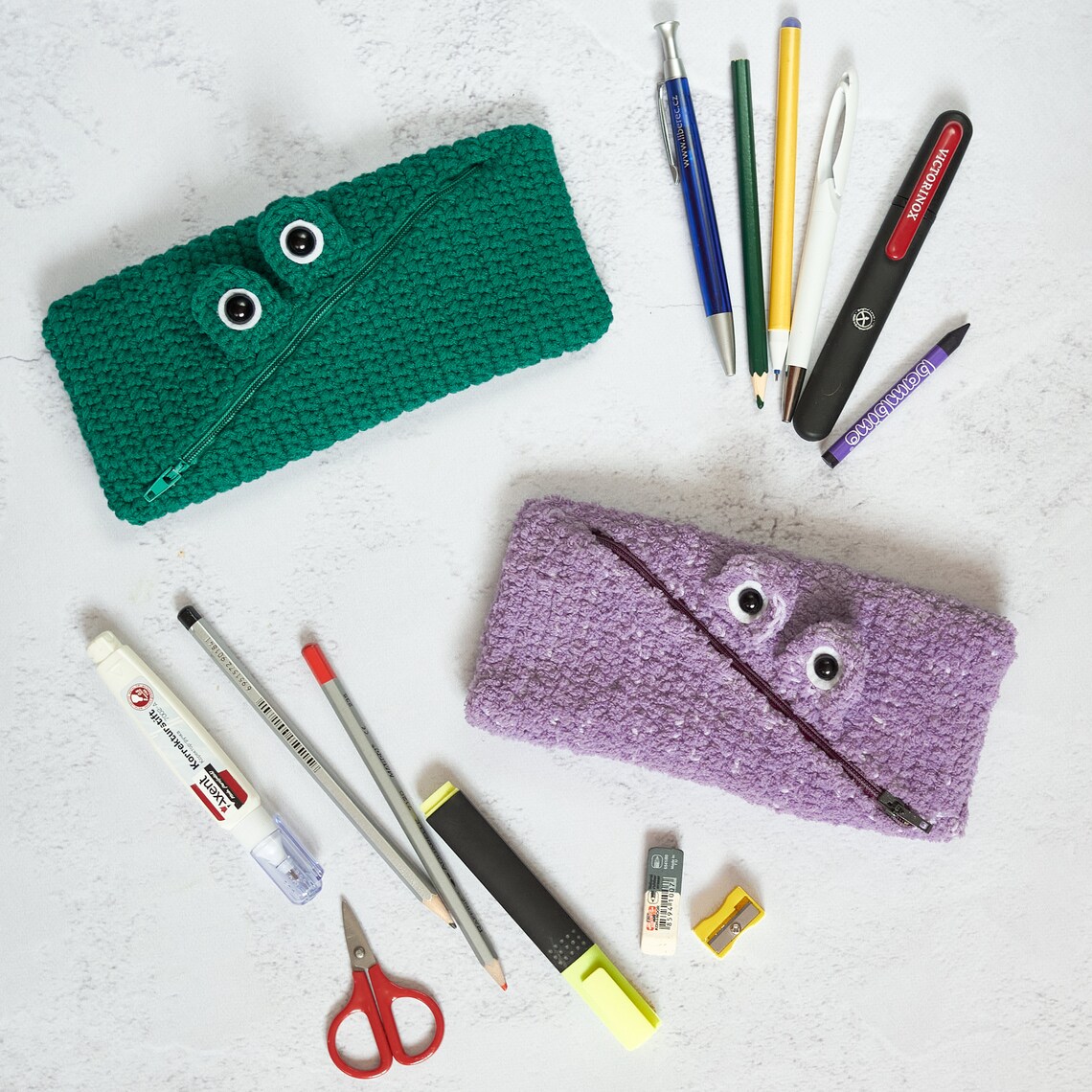 Pencil Case Crochet PATTERN. Crochet Pencil-box Monster. - Etsy