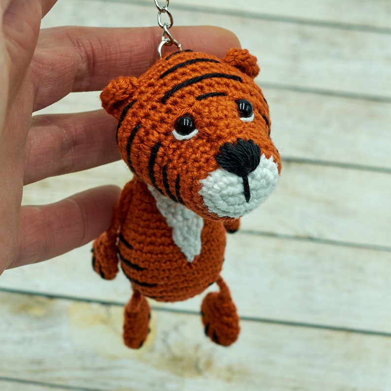 Crochet PATTERN Keychain Tiger Amigurumi Pattern Crochet Tiger | Etsy ...