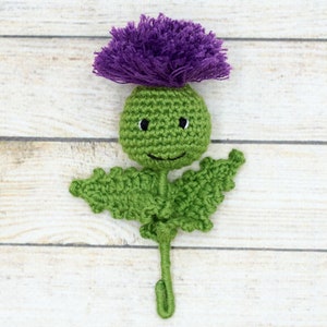 PDF Pattern: Crochet Thistle Brooch. Amigurumi Handmade Flower (english ...