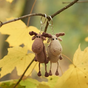 PDF Pattern: Crochet Moose Keychain. Amigurumi Elk Keyring Toy (english ...