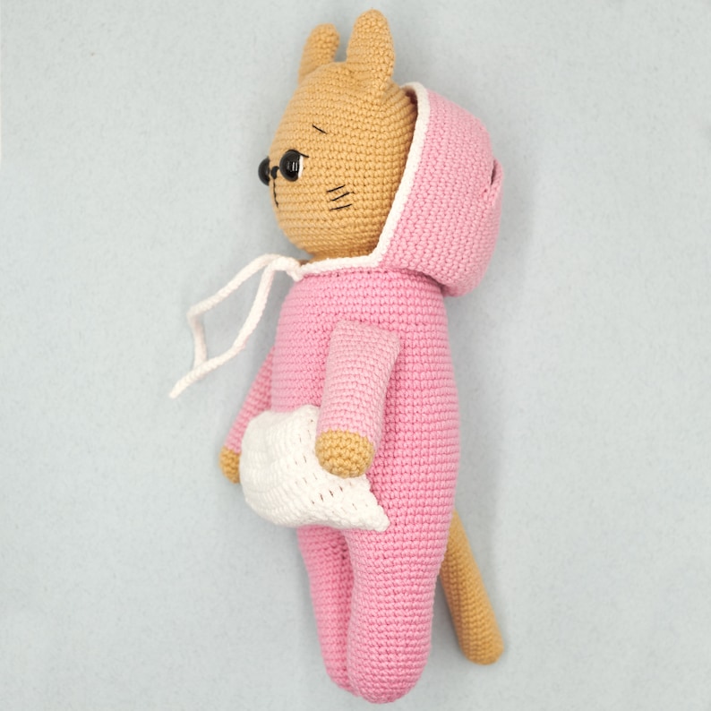 PDF Pattern Set: Crochet Cat & Rattle. Amigurumi Kitty Toy, Newborn ...
