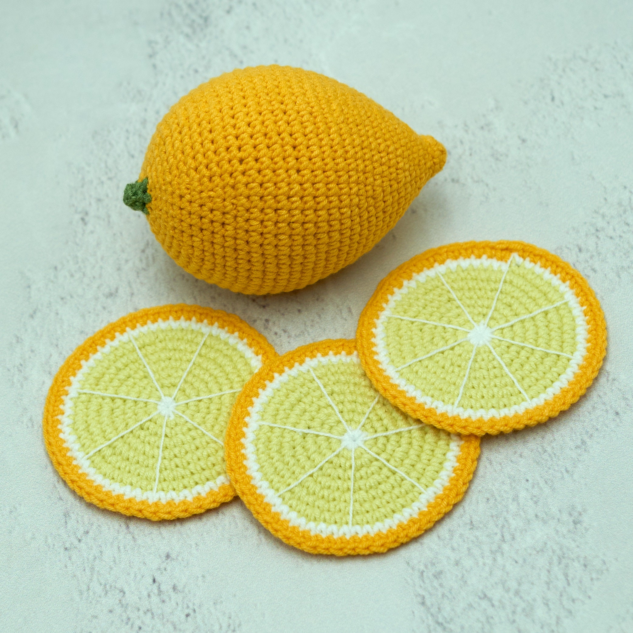 Crochet PATTERN Lemon and Slices Amigurumi Pattern Crochet | Etsy