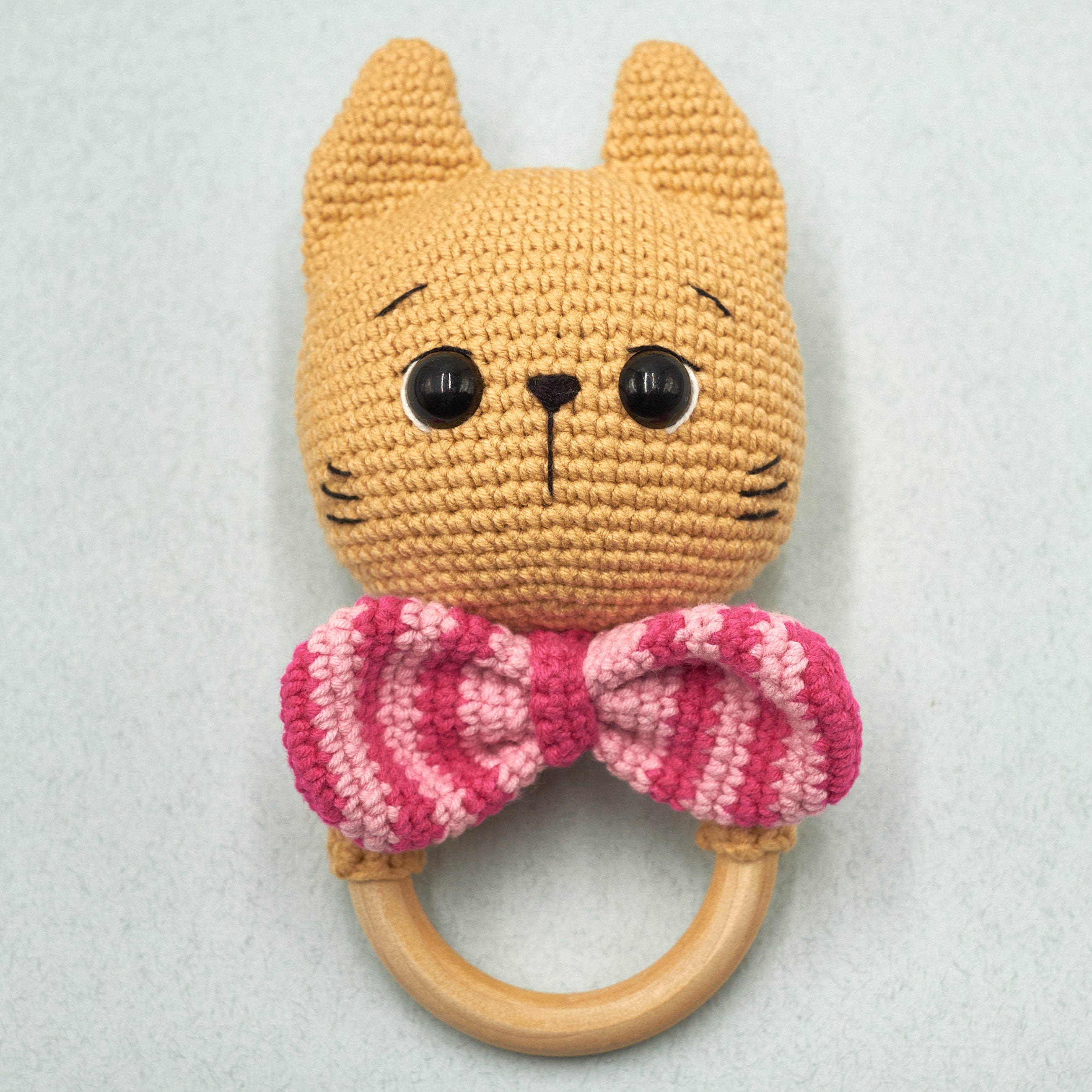 Baby Rattle PATTERN Crochet Kitten. Amigurumi Baby Rattle Cat. - Etsy