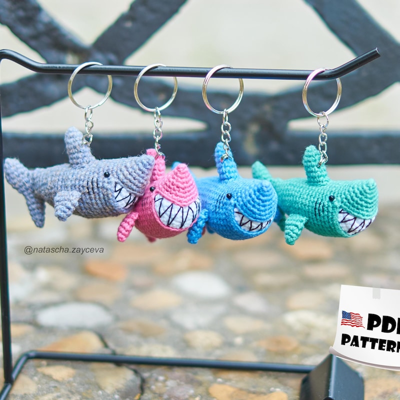 Beaded Key Chains Shark - Etsy