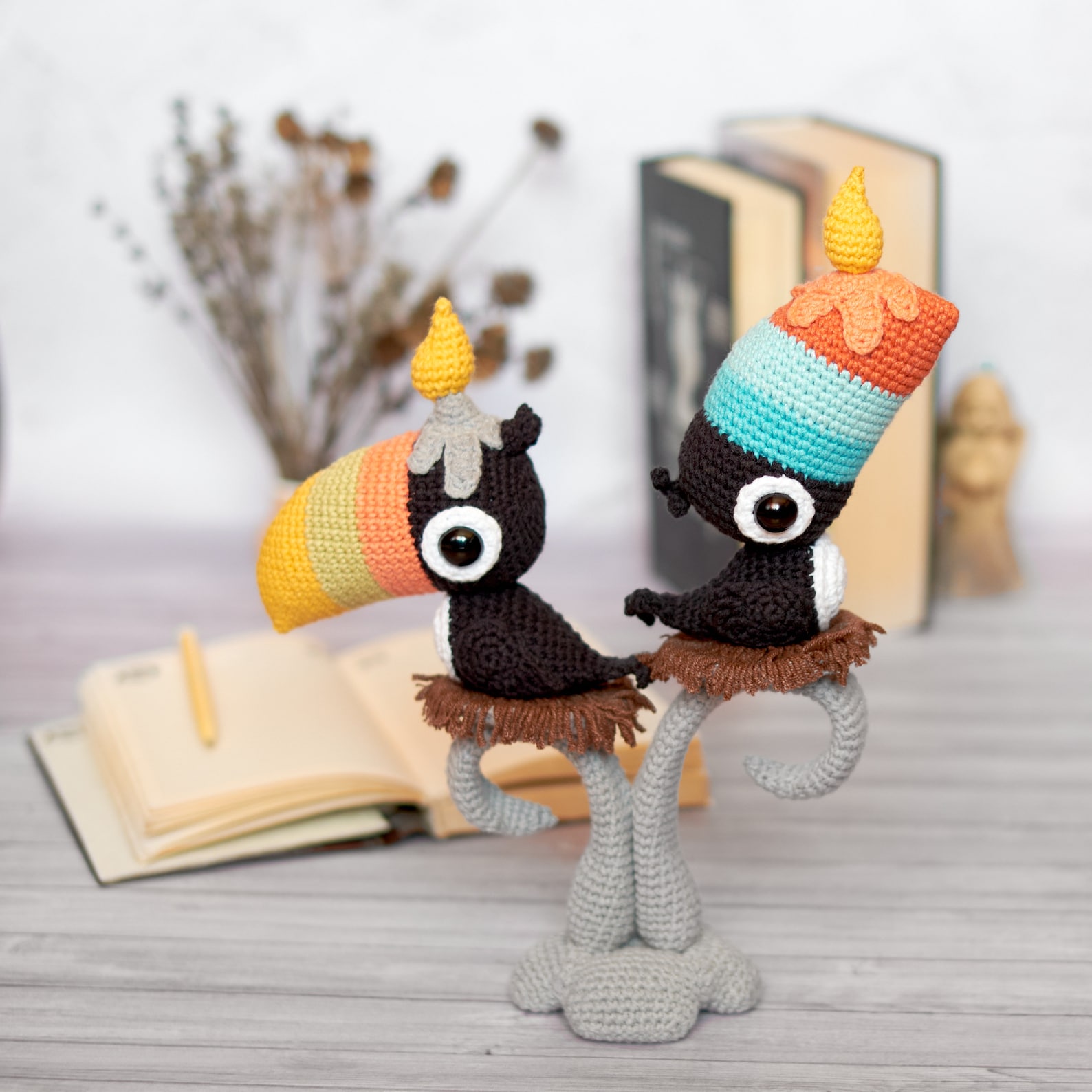 Crochet PATTERN Candlestick Toucan. Amigurumi Pattern Crochet - Etsy