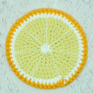 Crochet PATTERN Lemon and slices Amigurumi pattern Crochet lemon ...