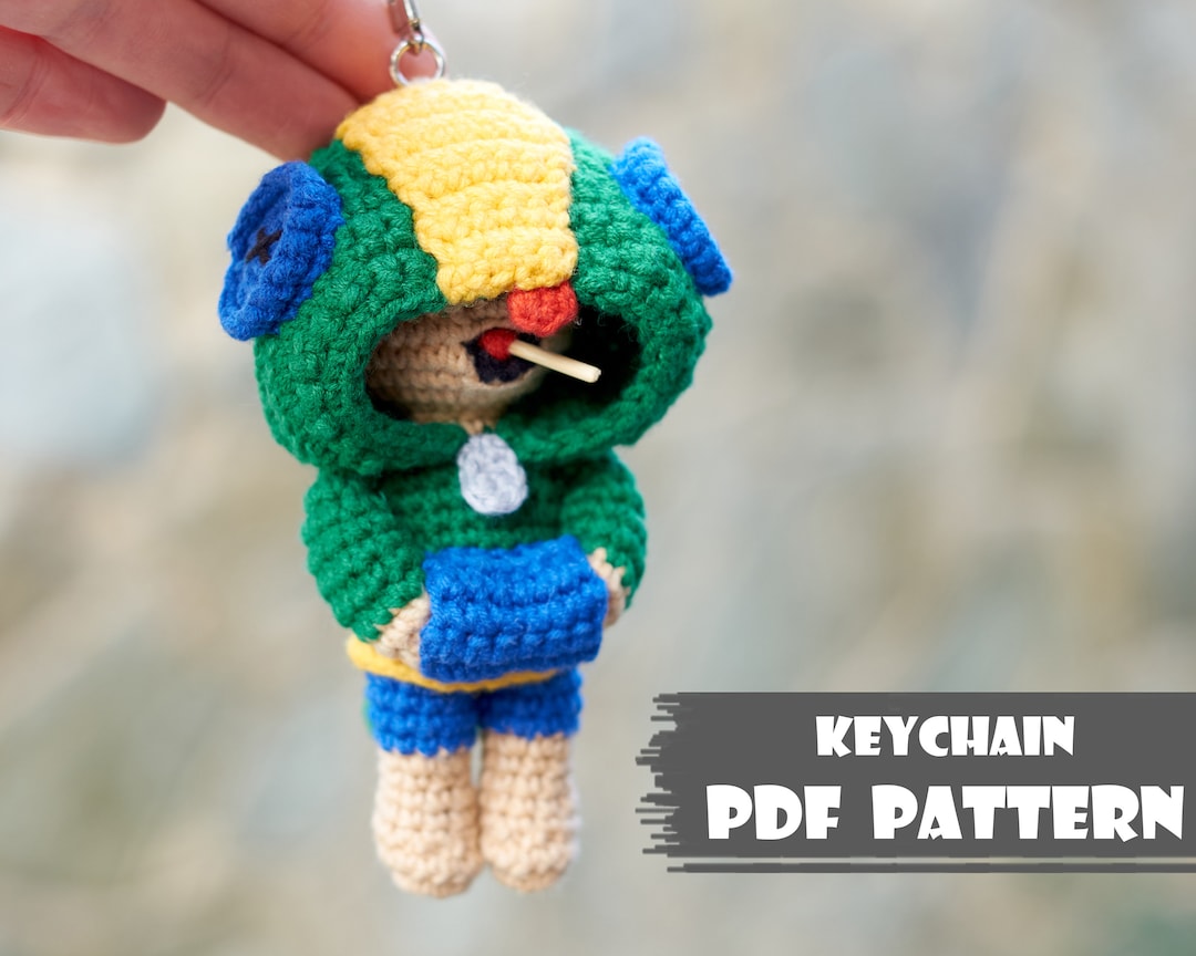 Crochet PATTERN Keychain Leon. Amigurumi Pattern Crochet Boy Key Chain ...