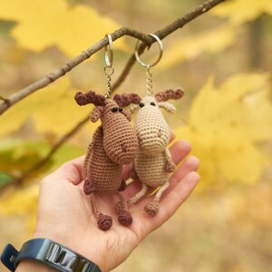 PDF Pattern: Crochet Moose Keychain. Amigurumi Elk Keyring Toy (english ...