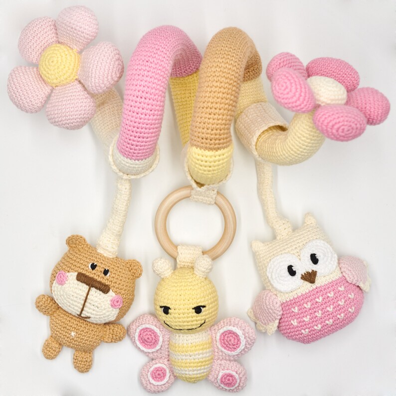 Crochet PATTERN Spiral Rattle for Stroller and Crib. Amigurumi - Etsy