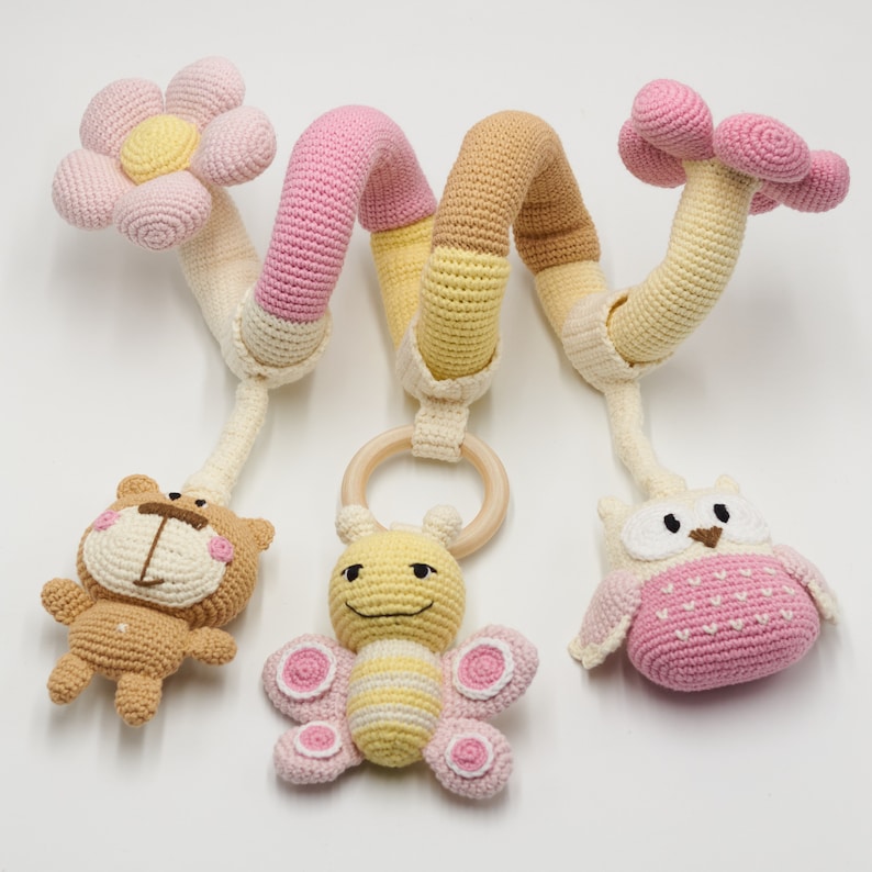 Crochet PATTERN Spiral Rattle for Stroller and Baby Bed. - Etsy