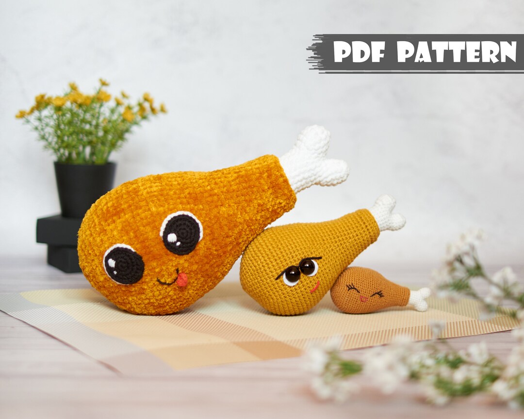 Crochet PATTERN Chicken Legs. Amigurumi Pattern Chicken. Crochet ...