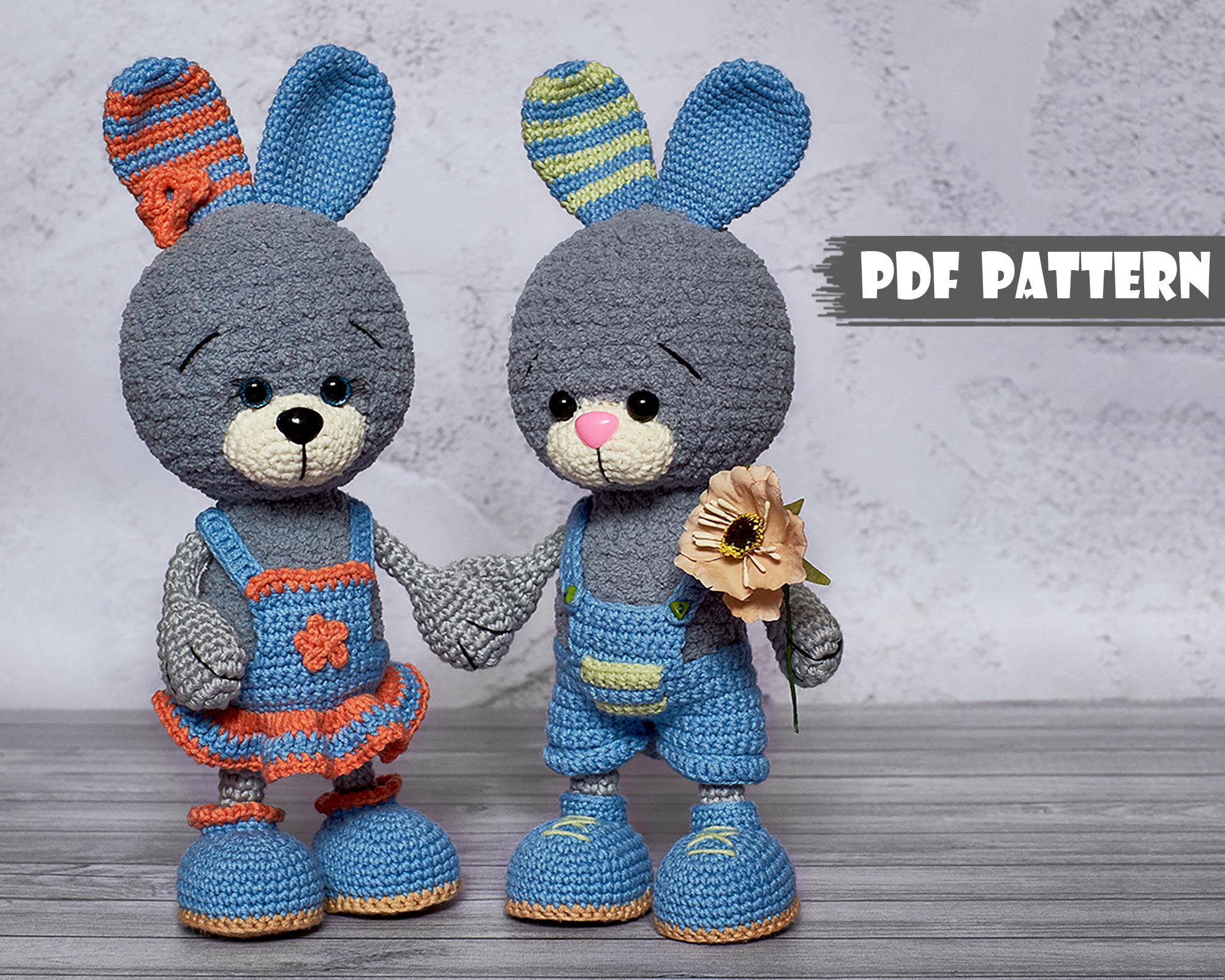 Crochet PATTERN Easter Bunny Amigurumi Pattern Crochet Bunnies - Etsy
