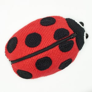 Pencil Case Ladybug Crochet PATTERN. Crochet Pencil-box. Handmade Pen ...