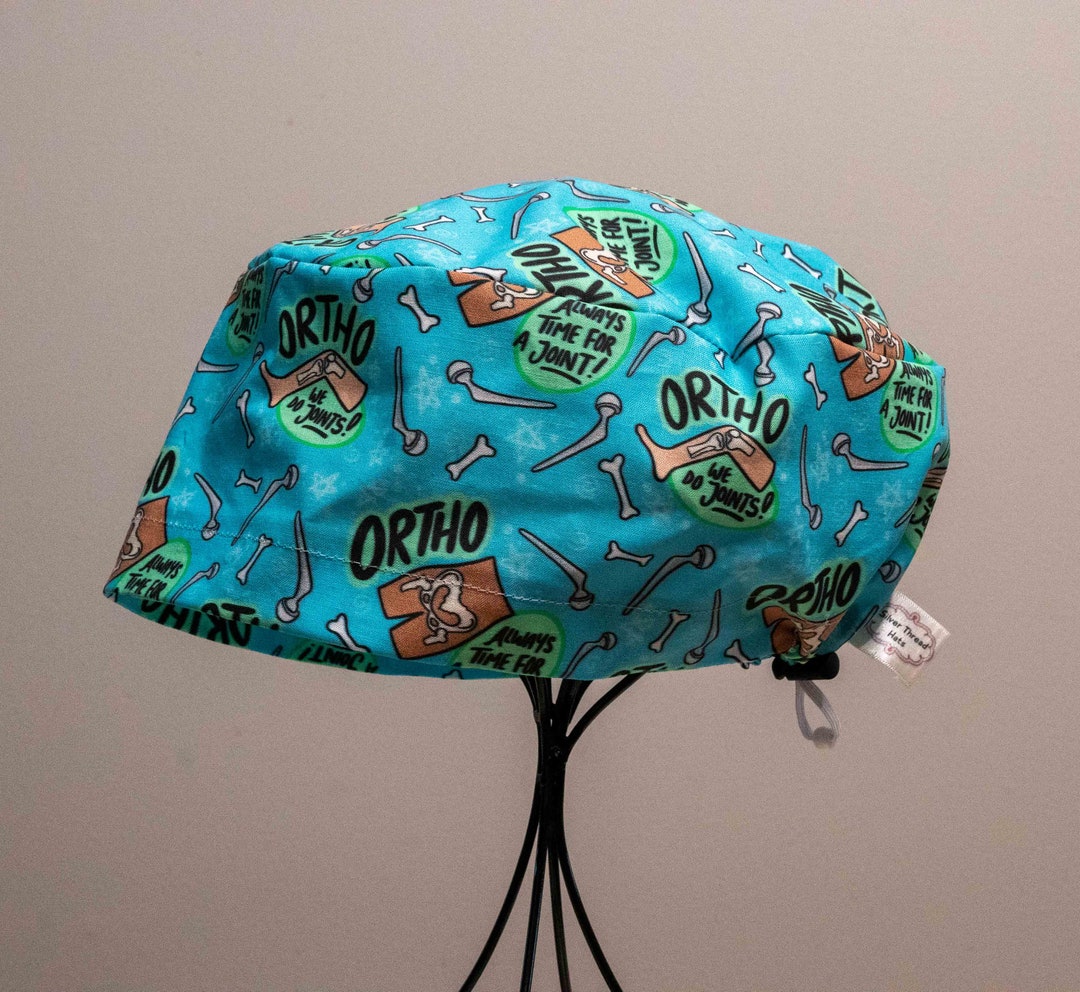 Women’s Ortho Bones/joints Toggle-back Scrub Hat or Surgical Cap All ...