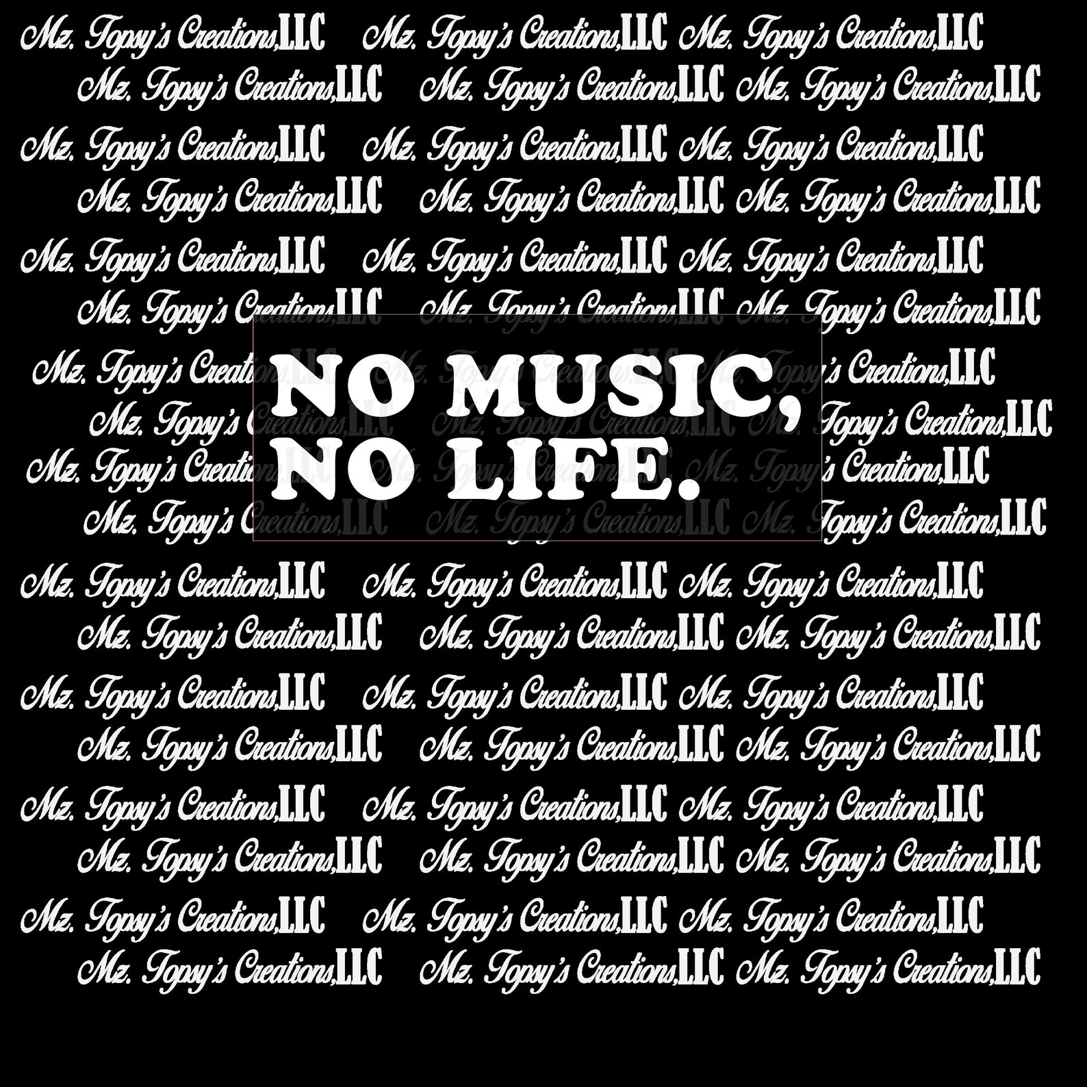 No Music No Life SVG PNG Instant Download - Etsy