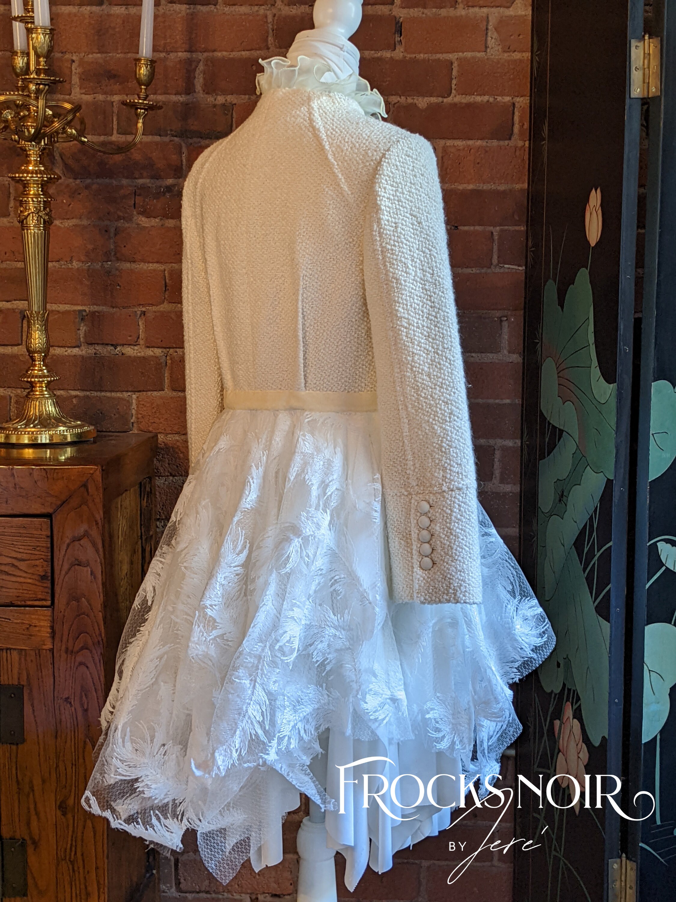 Romantic Wedding Frock Coat, Victorian Wedding Jacket, Warm Bridal Coat ...