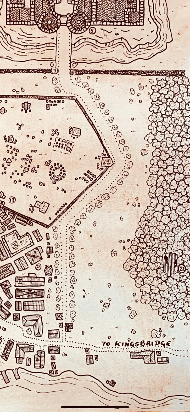 TTRPG Hand Made Town or City Custom Map. Personalised Prop - Etsy UK