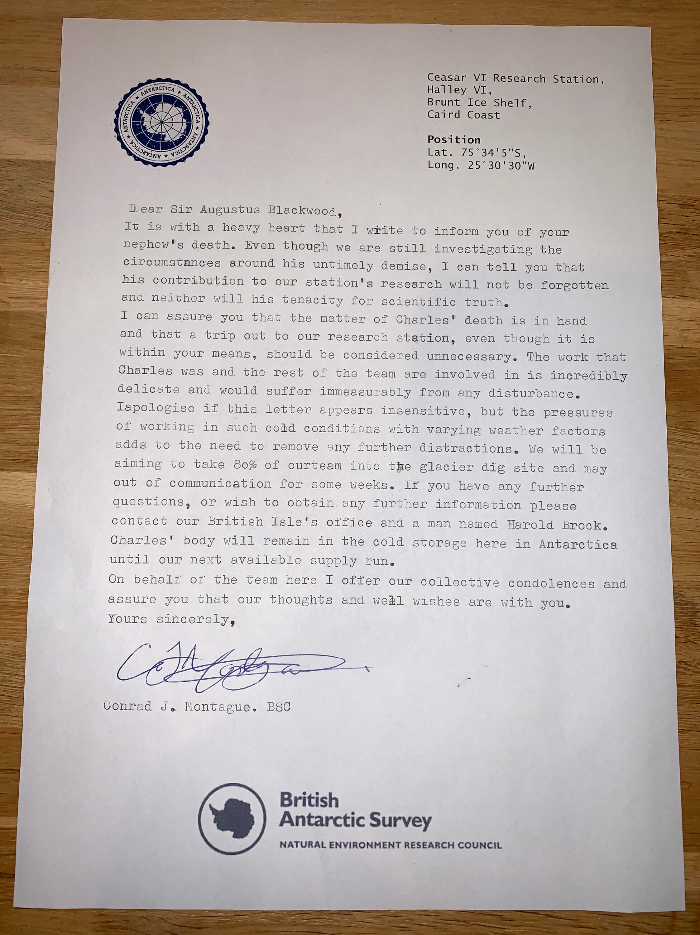 TTRPG Typewritten Letter or Telegram SINGULAR. the Perfect - Etsy