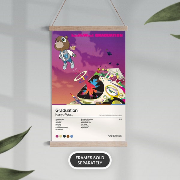 Graduation Tracklist Poster - Etsy