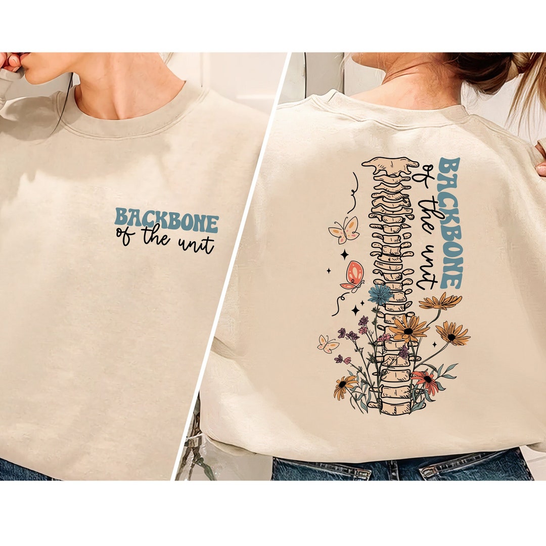 Backbone of the Unit Shirt Wildflowers Registered Nurse - Etsy