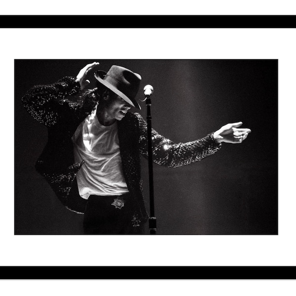 Michael Jackson Black and White Poster - Etsy UK