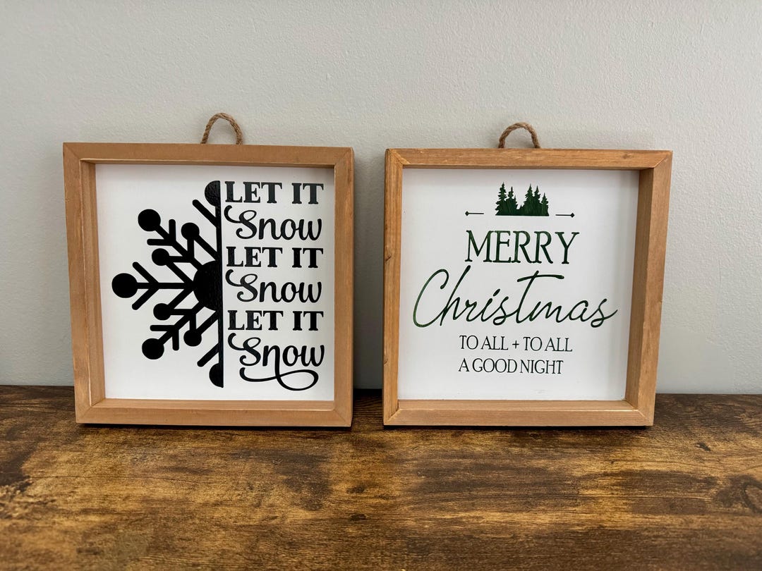 Small Christmas Decor Signs - Etsy