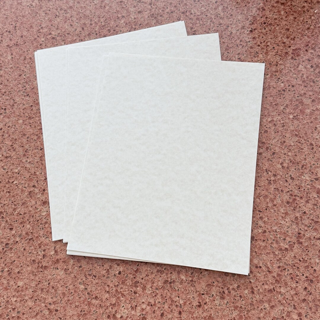 Parchment Paper Natural Card Stock 8.5 X 11, Cover Weight 65lb Cover ...