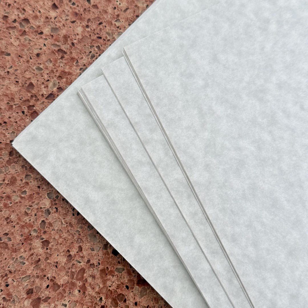 Parchment Paper Gray Card Stock 8.5 X 11, Cover 65lb Cover Parchment ...